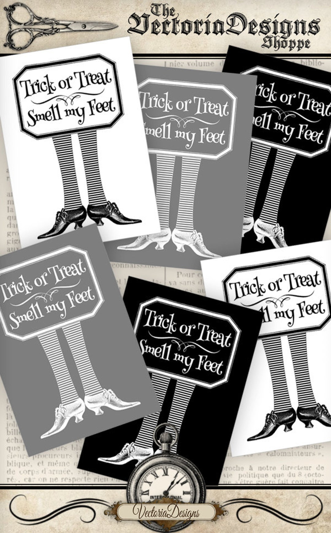 Smell My Feet Labels, Halloween Labels, Trick or Treat Labels ...