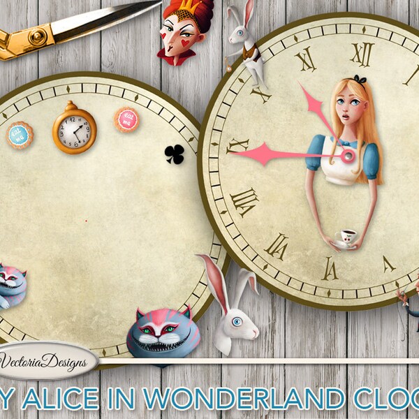 Alice in Wonderland Clock - Etsy