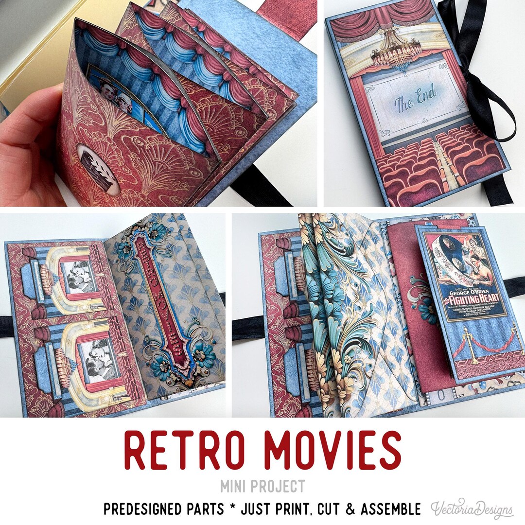 Retro Movies Mini Folio Mini Project Movie Crafts Mini Folio Movie ...