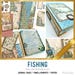 Fishing Junk Journal Kit DELUXE, Fishing Journal Crafting Printables ...
