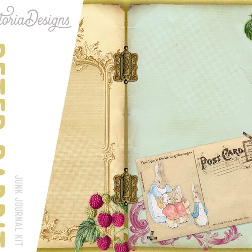 Peter Rabbit Kit Digital Paper Kit Junk Journal Kit Digital | Etsy