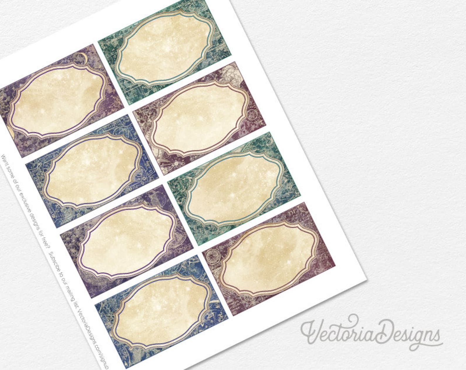 Cosmic Labels Printable Labels Celestial Labels Astrology - Etsy