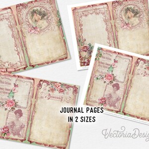 Pretty in Pink Junk Journal Kit, Printable Junk Journal Kit Pink ...