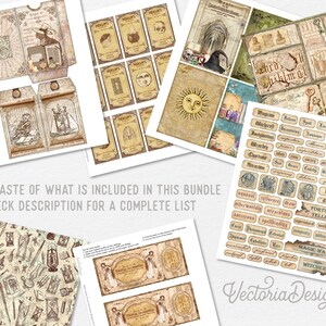 Wizard Library DELUXE MEGA Crafting Bundle, Wizard Printables ...