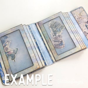 Sticker Organizer Templates Mini Folio Craft Kit Ephemera Organizer ...