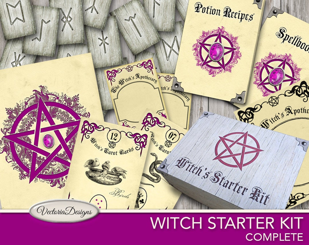 Wicca Starter Kit, Witch Pack, Witch Box, Halloween Printable, Witch ...