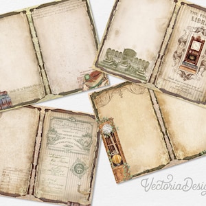 The Forgotten Library Junk Journal Kit, Books Junk Journal Kit ...