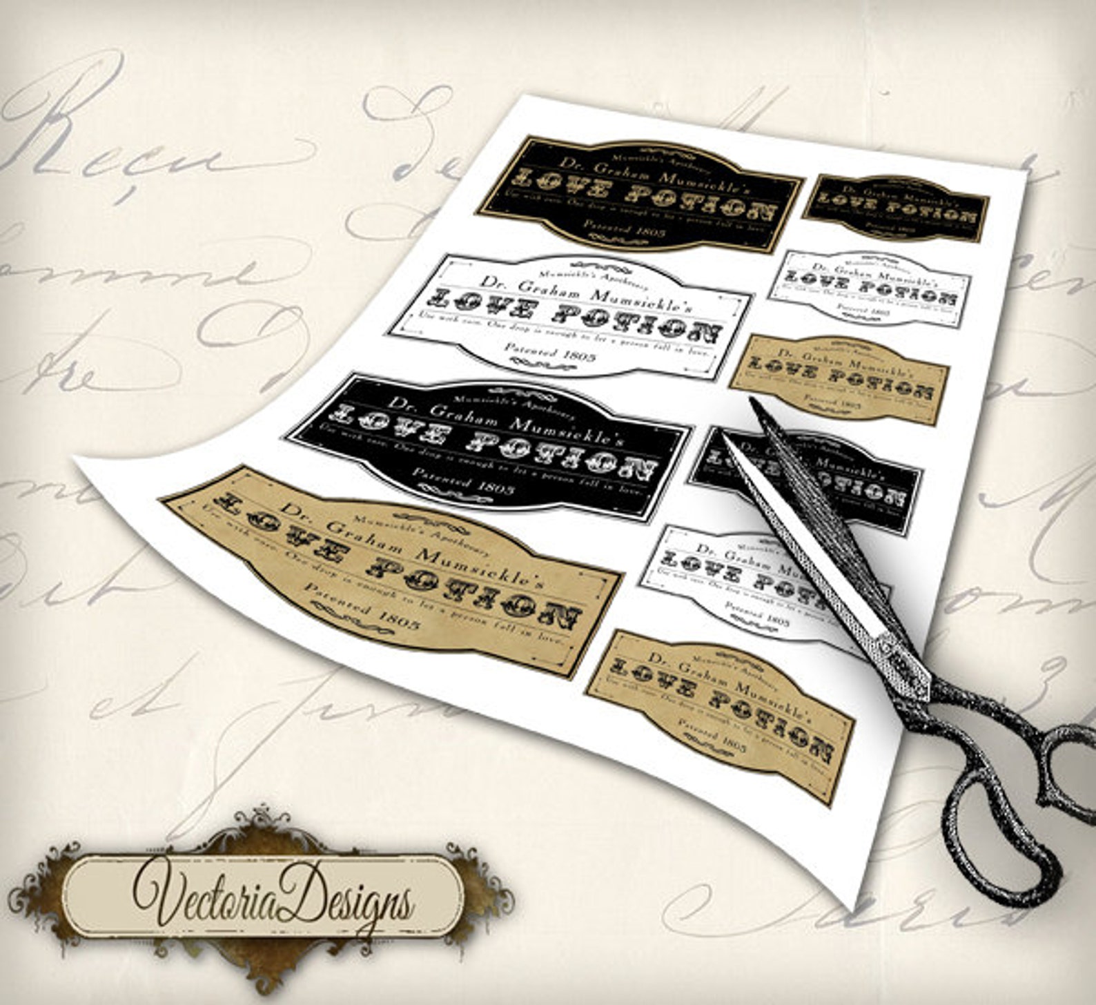 Love Potion Labels Halloween Bottle Labels Halloween - Etsy