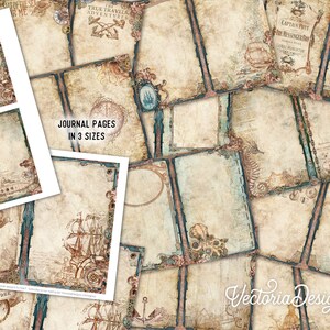 Nautical Steampunk MINI Crafting Printables Kit Nautical Junk Journal ...