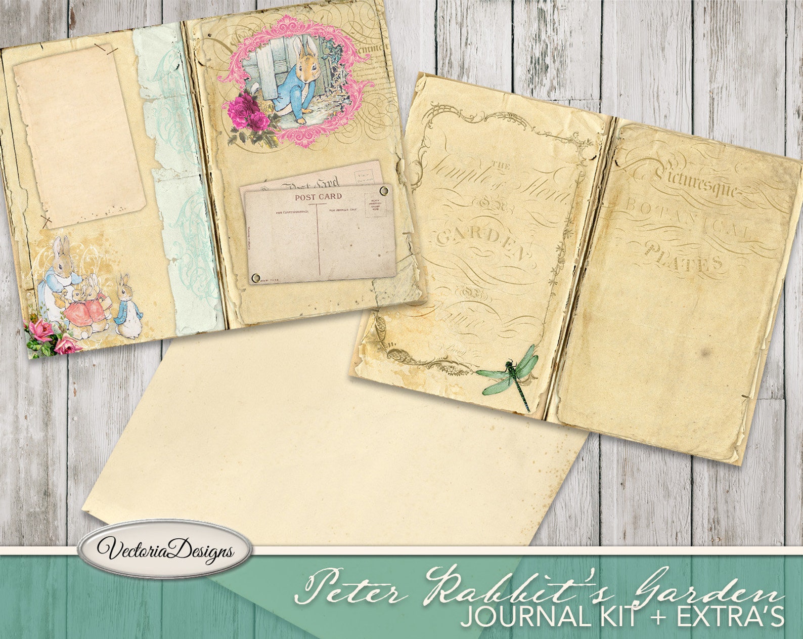 Beatrix Potter Junk Journal Peter Rabbit Garden Journal - Etsy