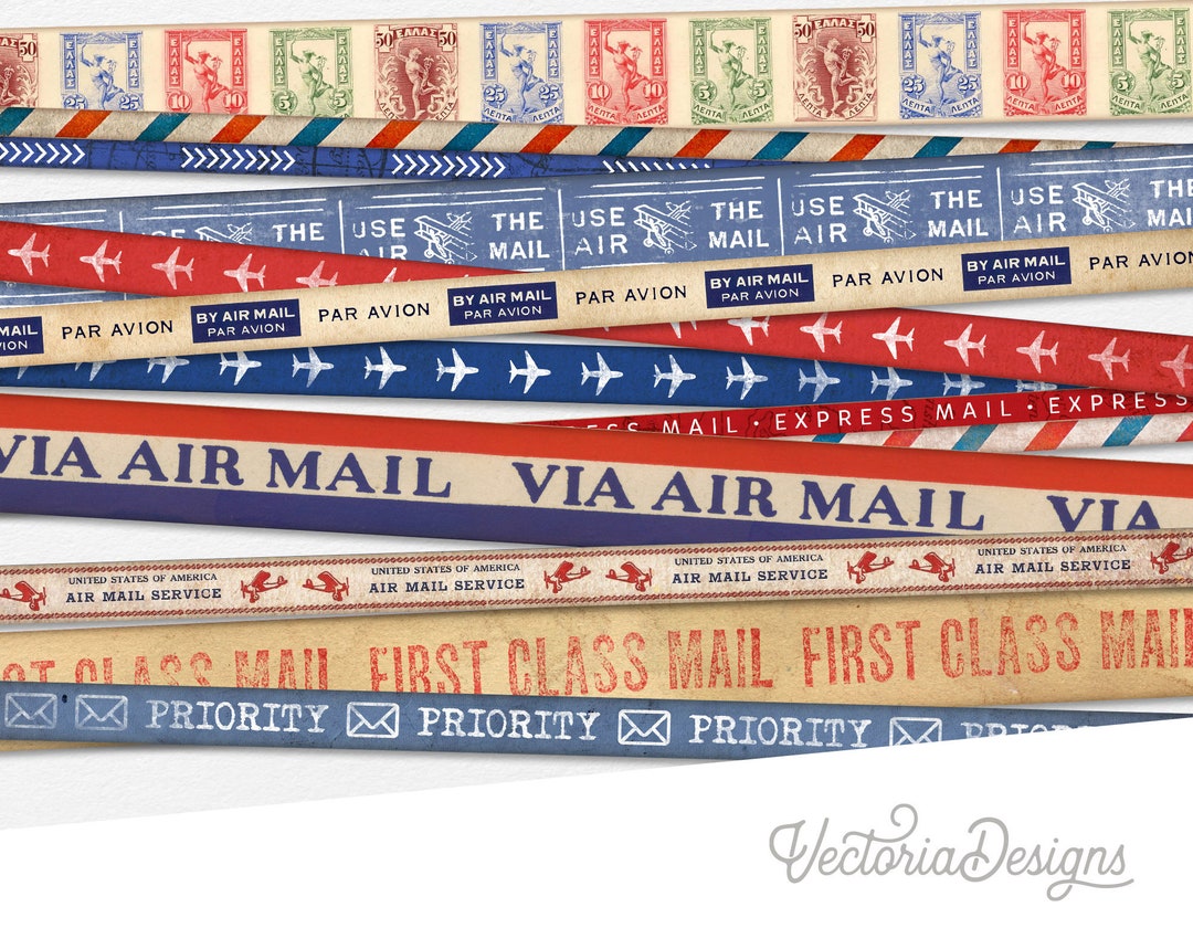 Postage Strips Strips, Letter Embellishments, Scrapbooking ...