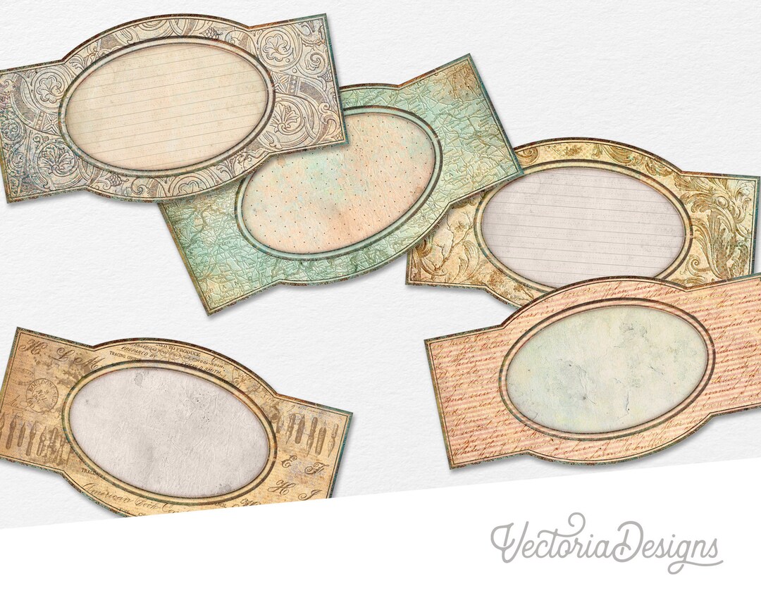 Romantic Old Labels, Vintage Labels, Printable Labels, Junk Journal ...