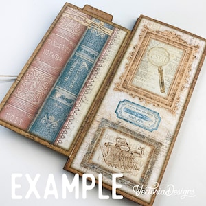Layered Folio Templates Mini Album Craft Kit Quick Crafts Junk Journal ...