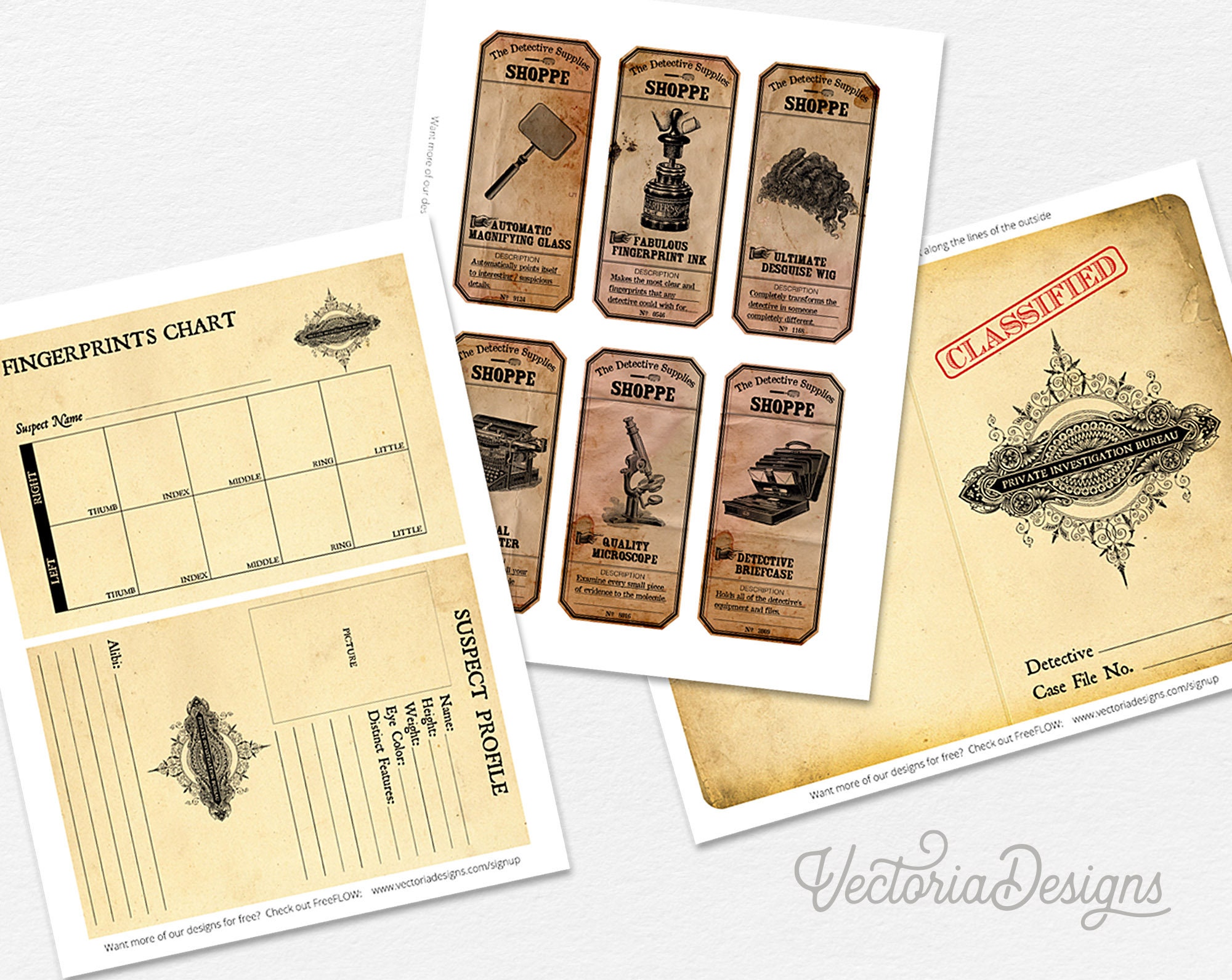 Police Case File Folder