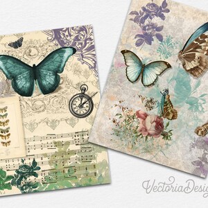 Butterfly Paper Pack, Printable Paper Pack, Digital Paper Pack ...
