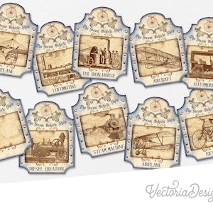 Steampunk Apothecary Labels Printable Steam Engines Apothecary Labels ...