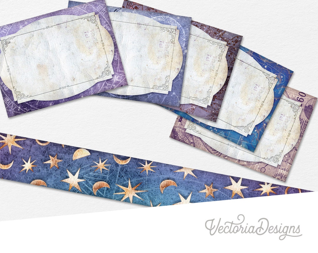 Galaxy Labels, Printable Labels, Celestial Labels, Astrology Labels ...