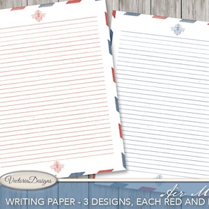 Air Mail Paper Pack Printable Writing Paper Printable Air Mail ...