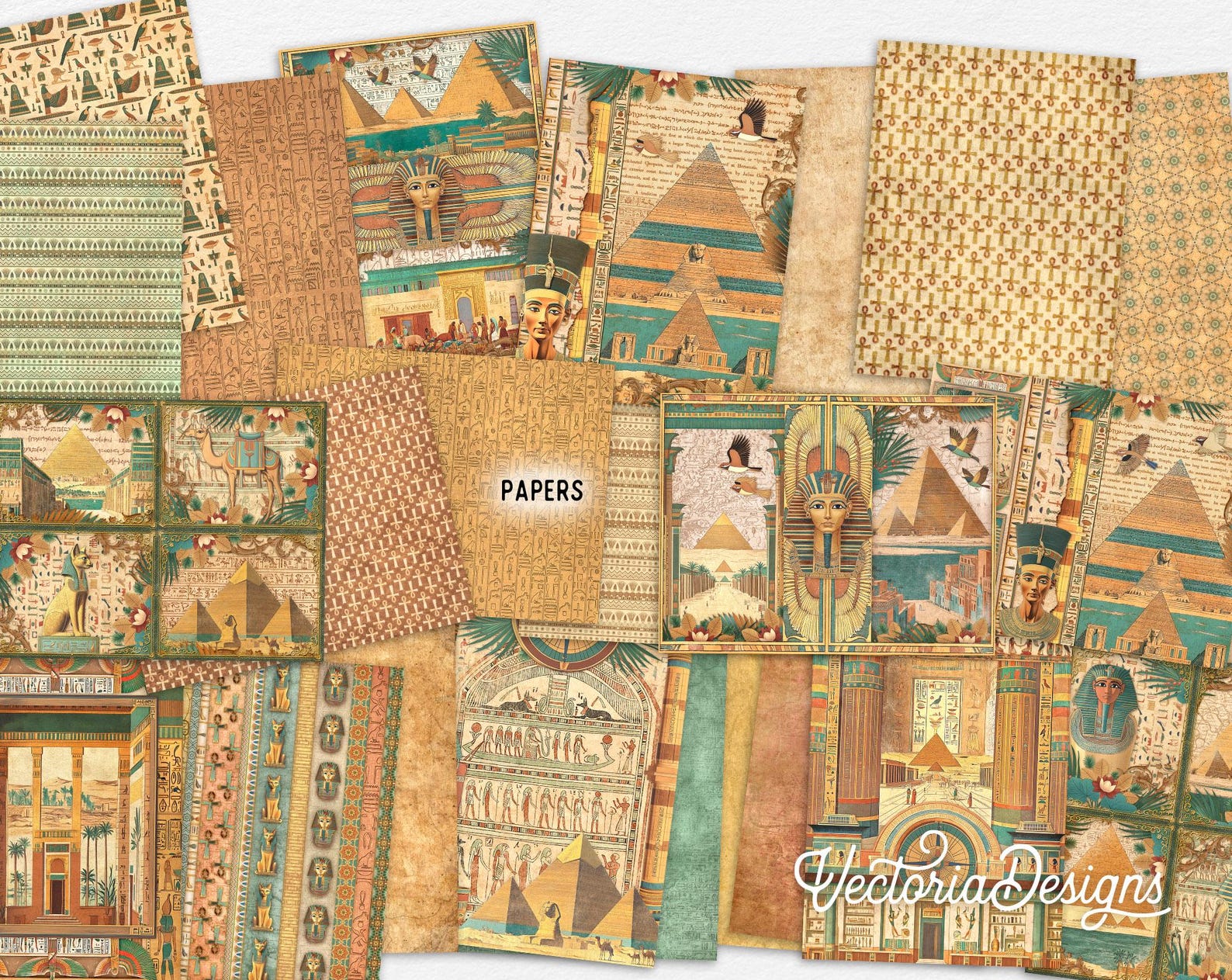 Ancient Egypt Junk Journal Kit DELUXE, Ancient Egypt Crafting ...