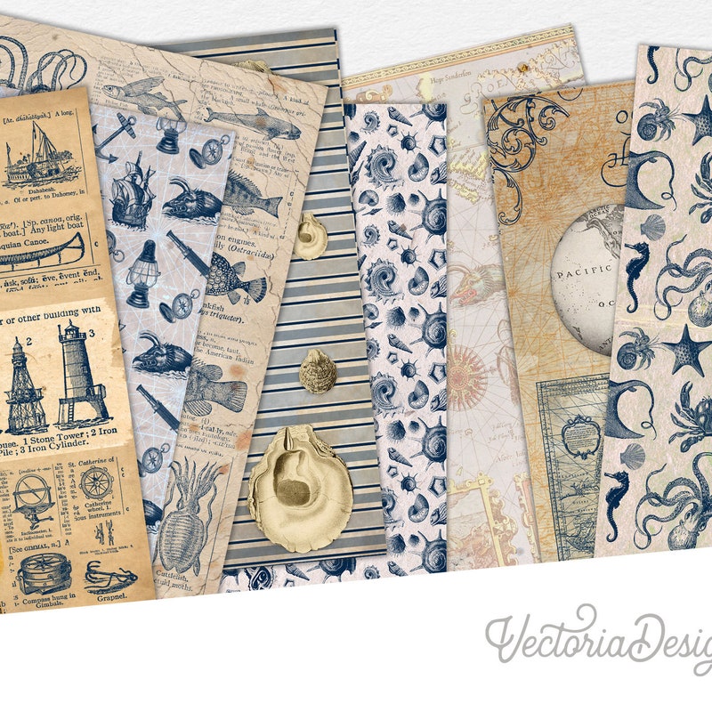 Nautical Paper - Etsy