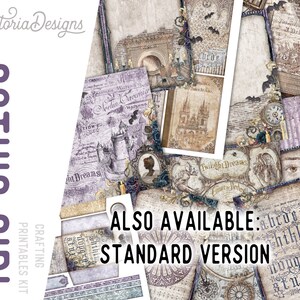 Gothic Girl MINI Crafting Printables Kit, Gothic Junk Journal Gothic ...