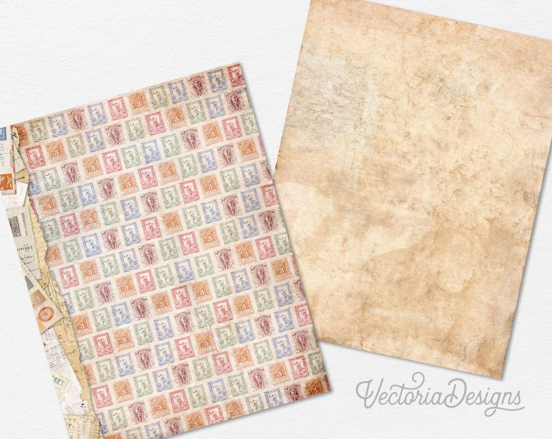 Hidden Letters Junk Journal Kit Printable Junk Journal Kit Letters ...