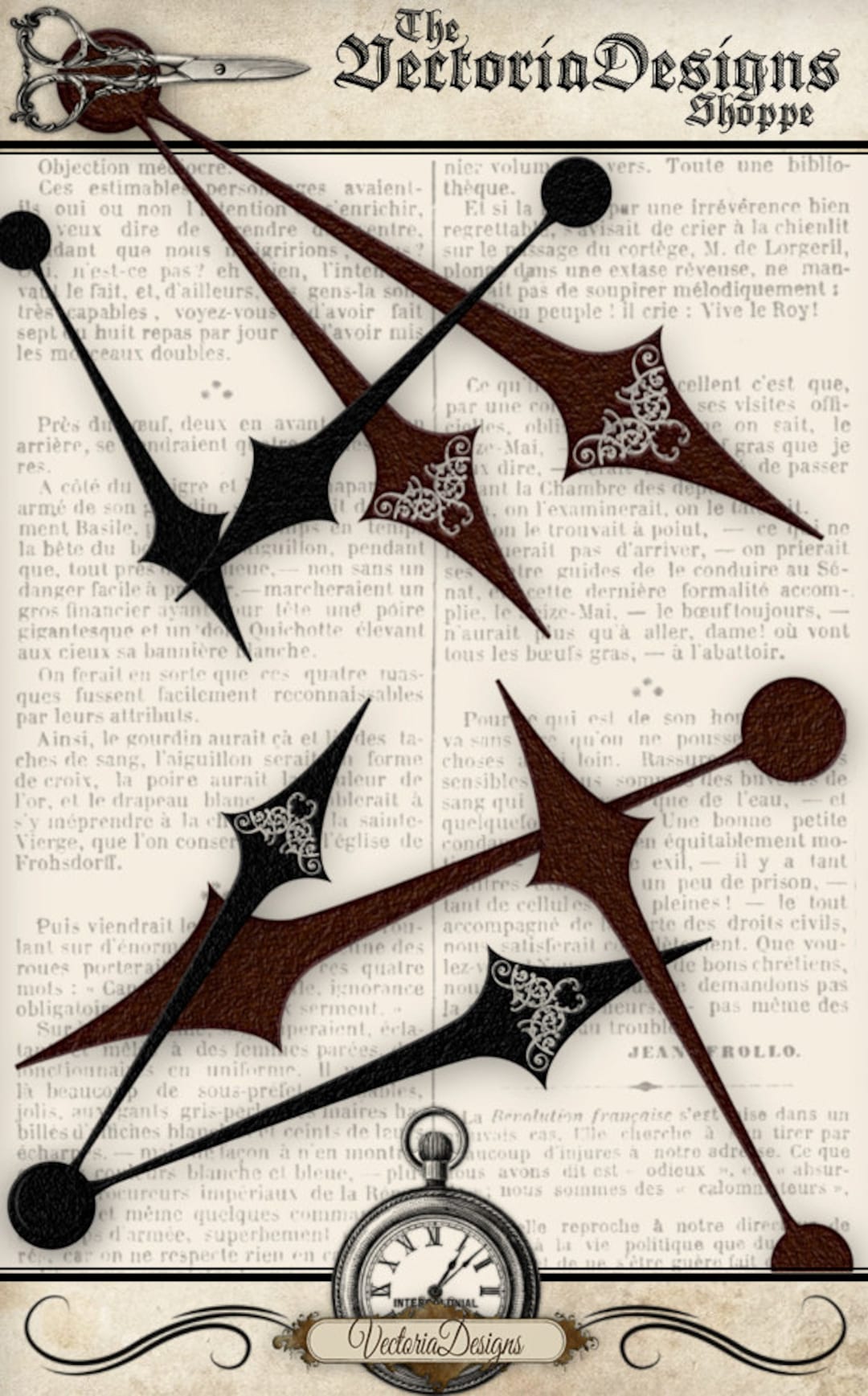 Clock Hands Png Format Printable Paper Crafting Digital Scrapbook ...