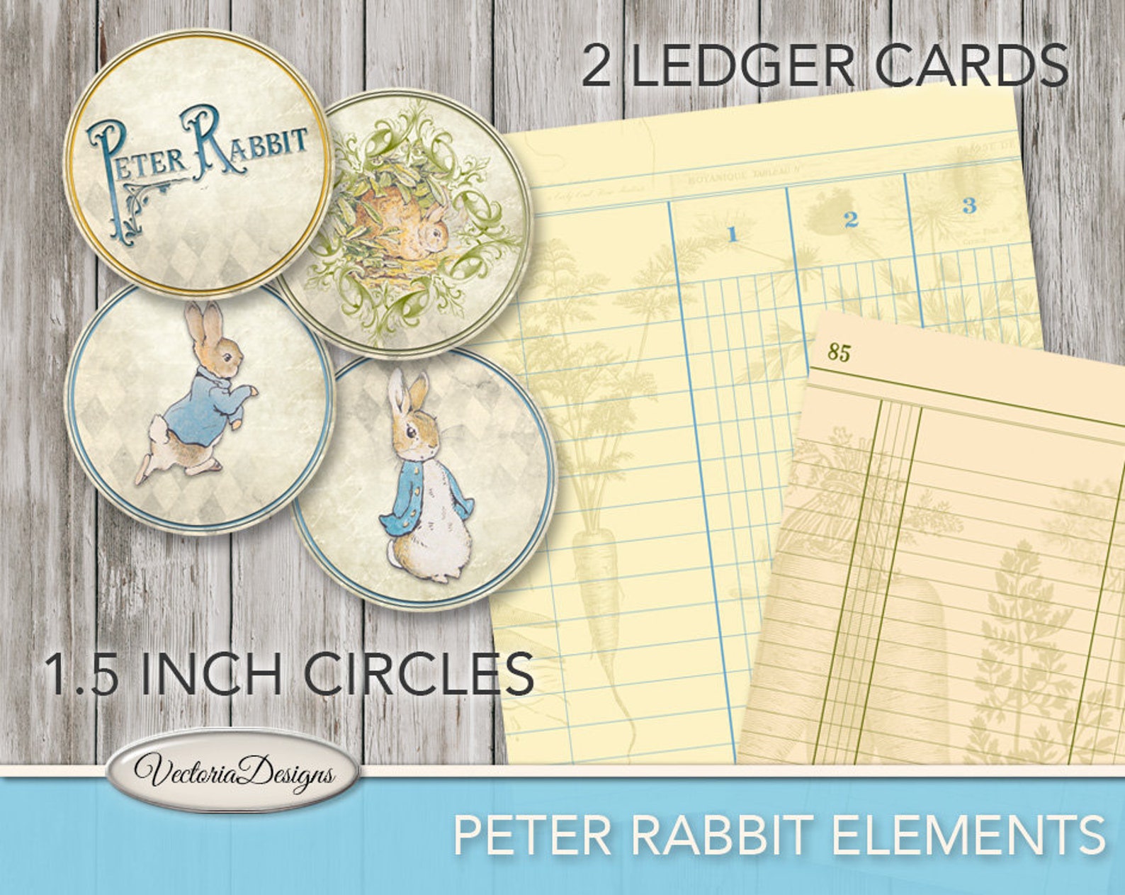 Peter Rabbit Digital Paper Junk Journal Printable Beatrix | Etsy