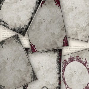 Gothic Stationery Paper, Gothic Writing Paper, Gothic Decor, Dark ...