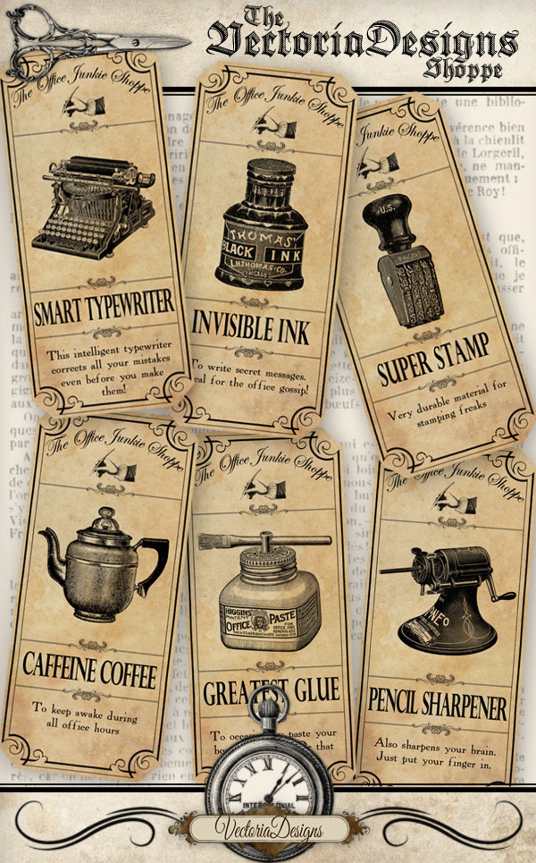 Office Junkie Shoppe Labels Printable Labels Office Gift Office Junkie ...