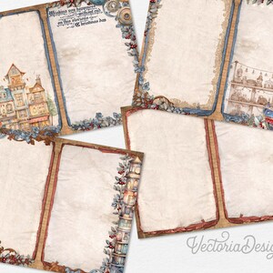 Santa's Toy Factory Junk Journal Kit, Christmas Junk Journal Kit Santa ...