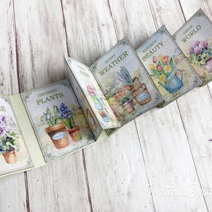 Flower Farm Tiny Mini Booklet Mini Project Booklet Craft Kit Folio Kit ...