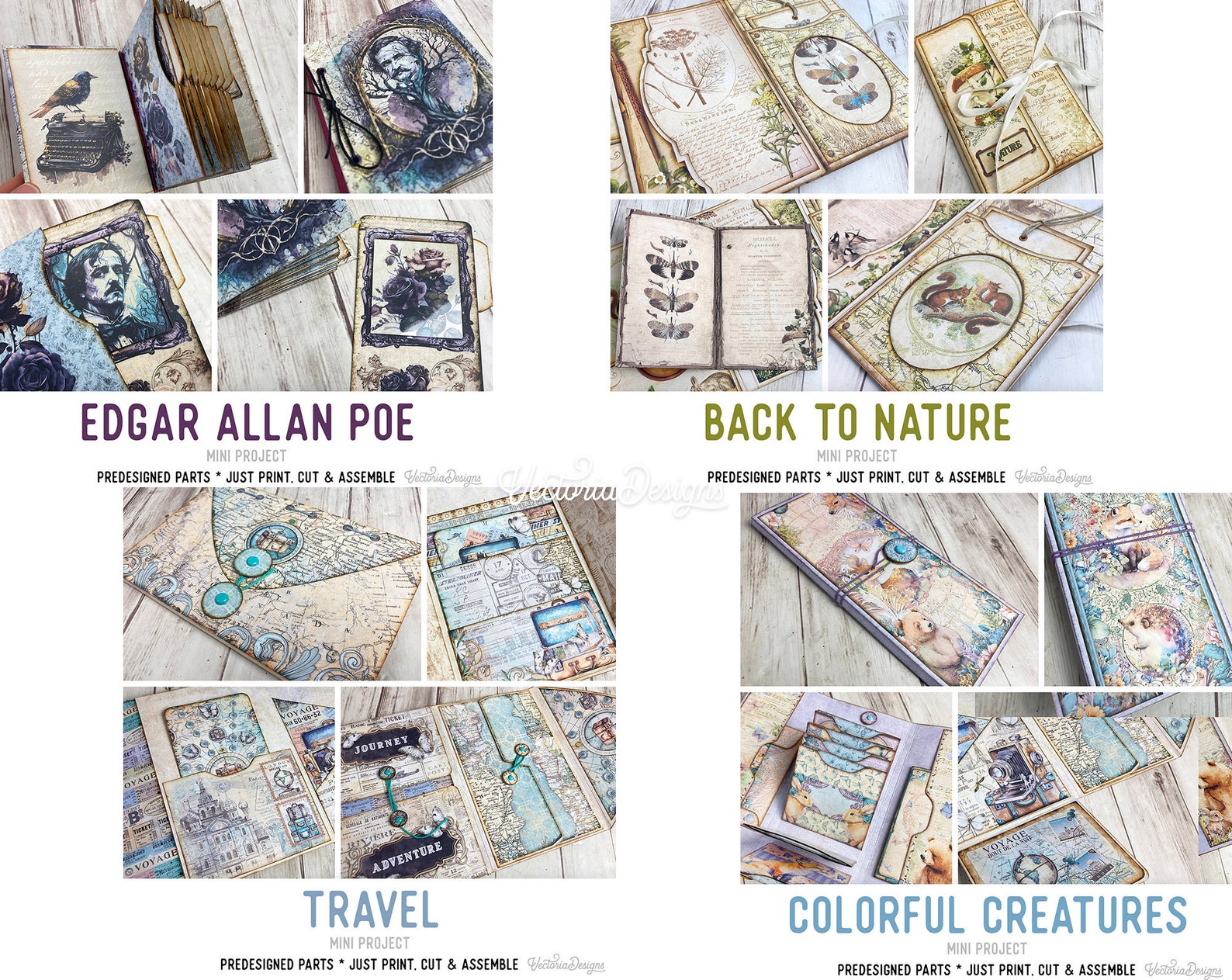 Mini Projects 3 Crafting Bundle DIY Craft Kits Printable Craft Kit ...