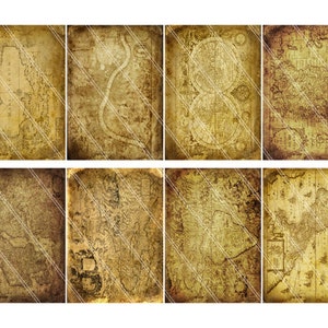 Old Maps ATC Vintage Images Digital Background Instant Download ...