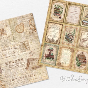 The Forgotten Library Junk Journal Kit, Books Junk Journal Kit ...