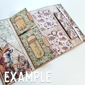 Mini Folio Templates Mini Folio Craft Kit Quick Project Junk Journal ...
