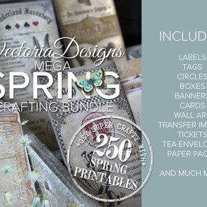 Mega Spring Bundle Printable Paper Scrapbook Journal Mega - Etsy