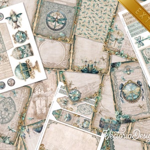 Gothic Butterflies Junk Journal Kit DELUXE - Printable Pages, Papers ...