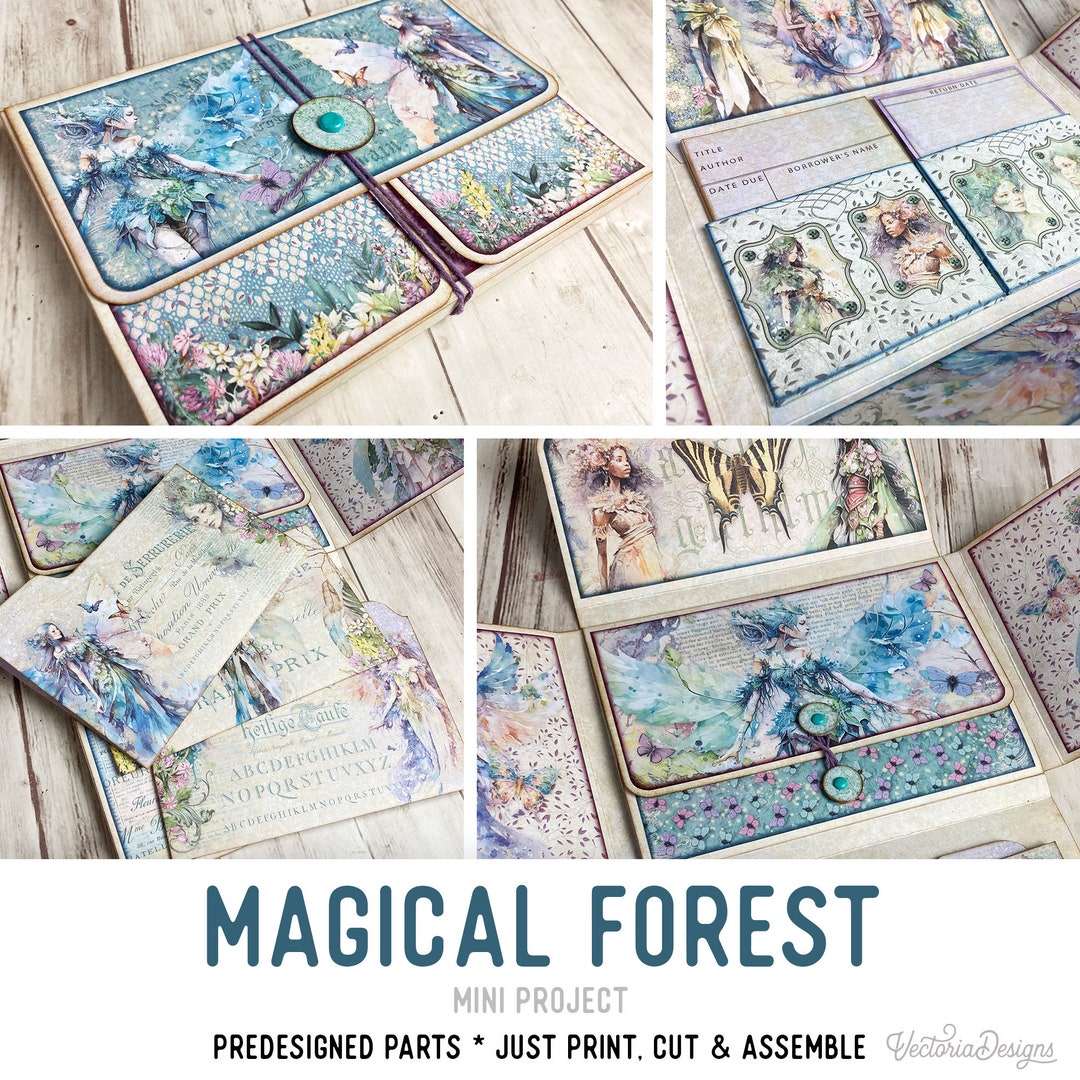 Magical Forest Mini Project Crafts Library Cards Folio Magical Booklet ...