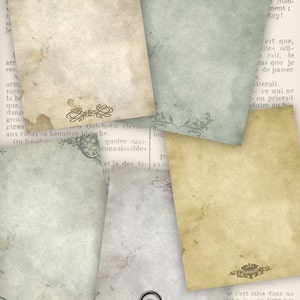 Stationery Paper, Digital Download, Shabby Elegant Paper, Writing Paper ...