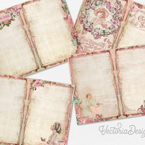 Pretty in Pink Junk Journal Kit, Printable Junk Journal Kit Pink ...