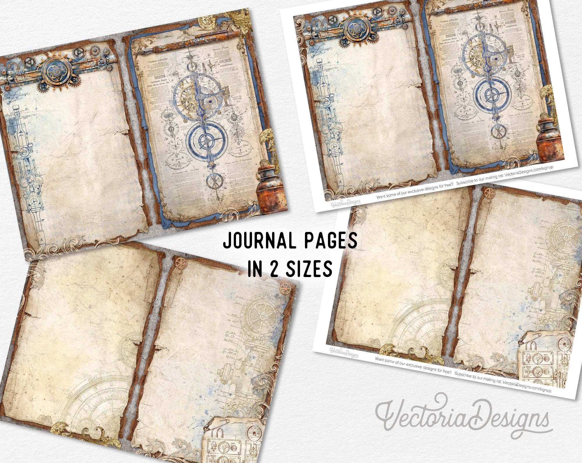 Industrial Plans Junk Journal Kit, Industrial Junk Journal Kit ...
