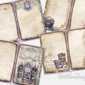 Dark Academia Reading Nook Junk Journal Kit, Printable Junk Journal Kit ...