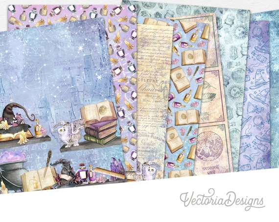 Magic Spells Paper Pack Scrapbook Decorative Papers Journal - Etsy