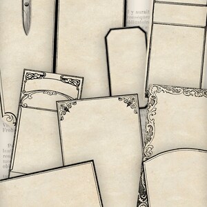 Blank Apothecary Labels Printable Labels Paper Crafting Digital ...