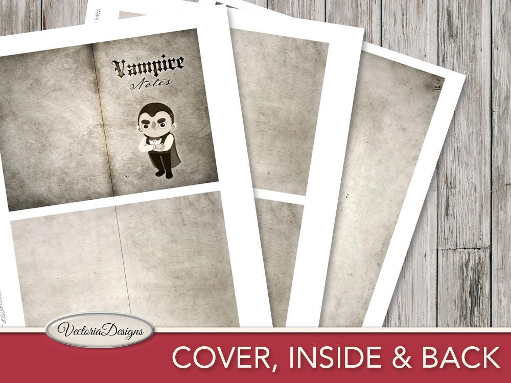 Vampire Hunting Kit Mini Vampire Hunter Halloween Cards - Etsy