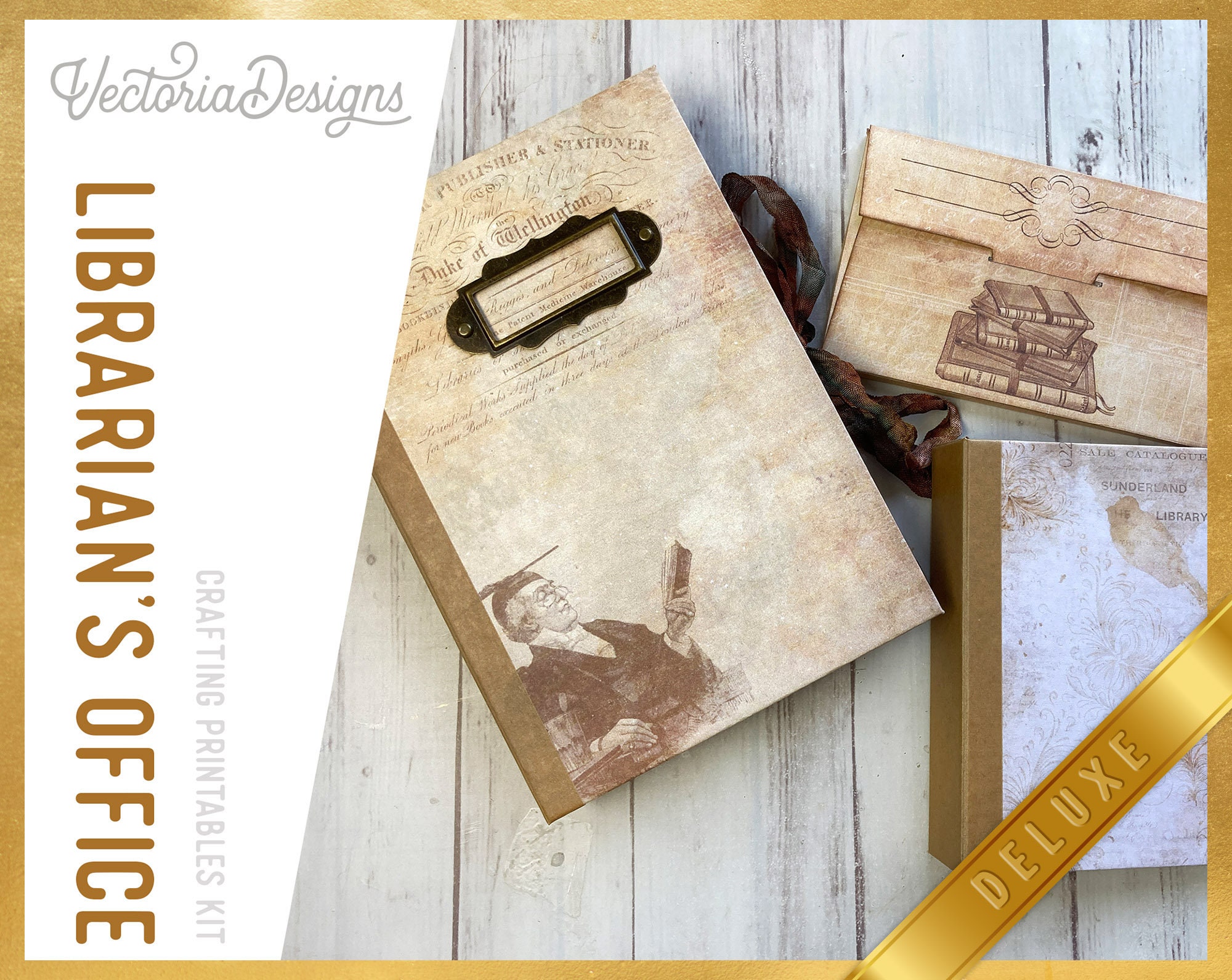 Librarian's Office DELUXE Crafting Printables Kit, printable junk ...