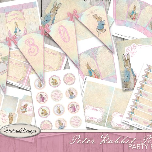 Peter Rabbit Paper Pack Beatrix Potter Digital Paper | Etsy