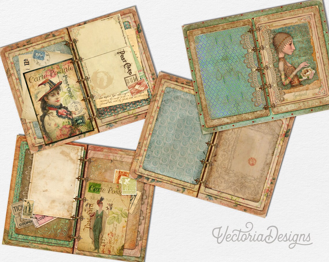 Memories Junk Journal Kit, Printable Junk Journal, Digital Journal Kit ...