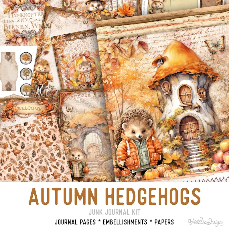 Hedgehog Journal - Etsy
